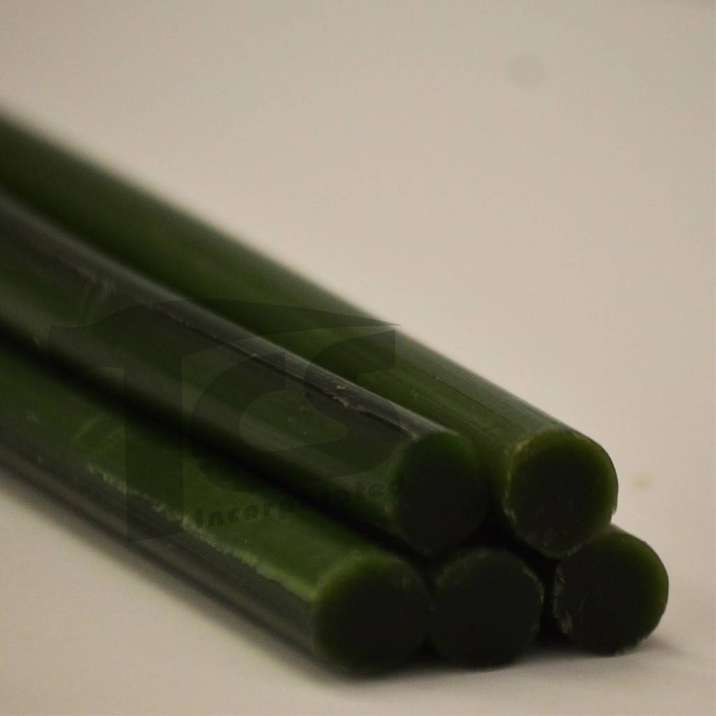 Wax Sprue Green Round Solid 12 5 Pieces The Compleat Sculptor The Compleat Sculptor
