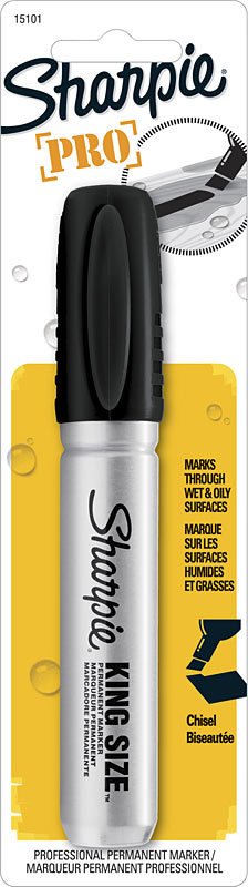 Sanford Black Sharpie King Size Permanent Marker Carded - The Compleat ... Sanford Black Sharpie King Size Permanent Marker Carded - The Compleat ...