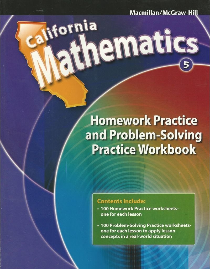 California Mathematics 5Th Grade Homework Practice And Problem Solving California Mathematics 5Th Grade Homework Practice And Problem Solving