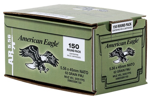 American Eagle M855 5 56 NATO 62GR FMJ 150 Box Bulk Pack Sam s Firearms american-eagle-m855-5-56-nato-62gr-fmj-150-box-bulk-pack-sam-s-firearms