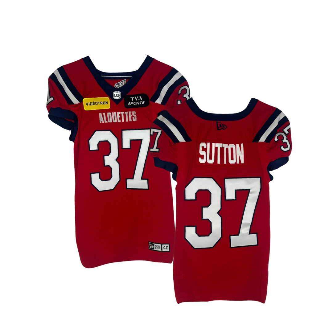 New Era 3RD JERSEY - PLAYER #37 - WESLEY SUTTON - Montreal Alouettes