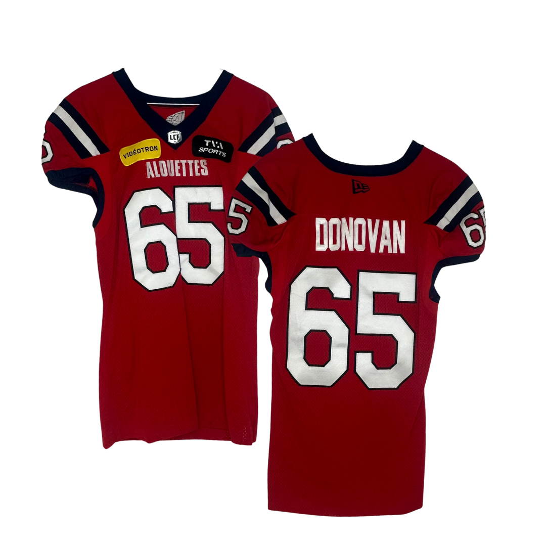 3RD JERSEY - PLAYER #65 - LRS2024 - Montreal Alouettes