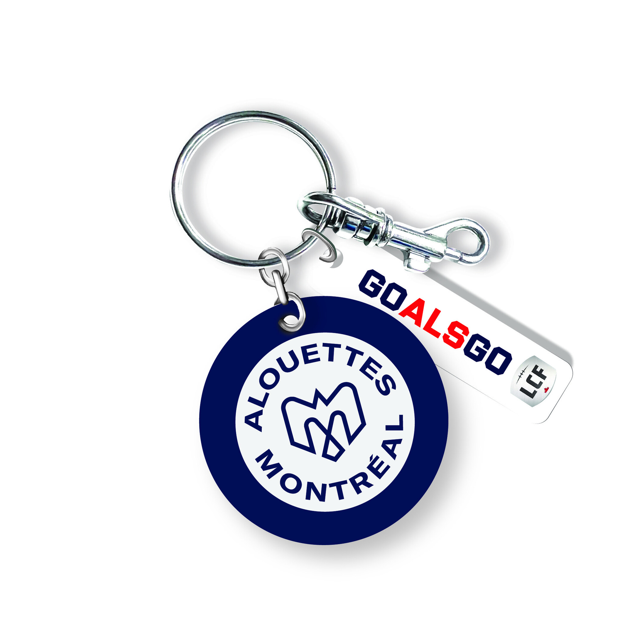 DOUBLE SIDED MINI KEYCHAIN - Montreal Alouettes
