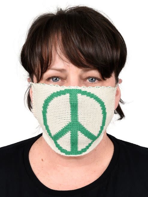 Peace Sweater Knit Face Mask - Daiseye