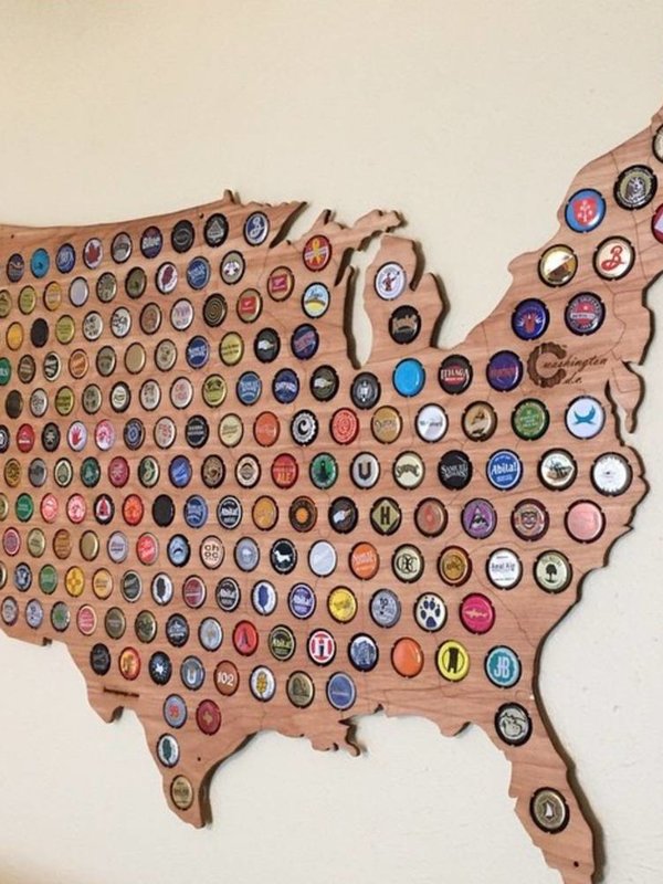 Beer Cap Maps - Daiseye