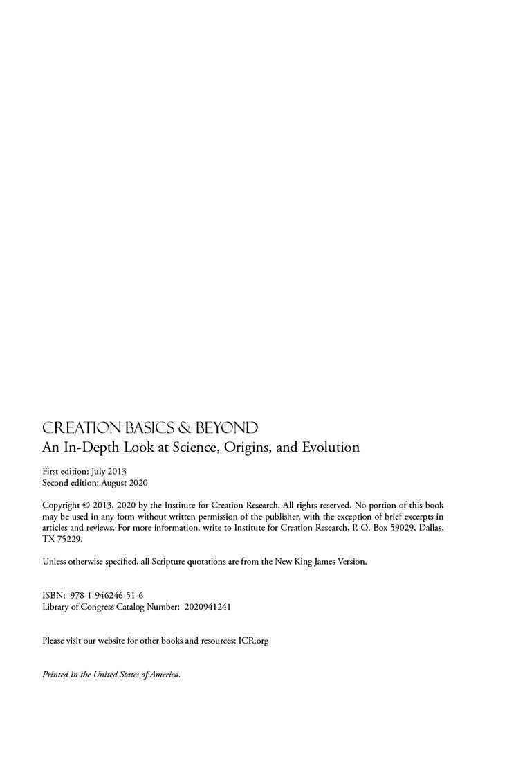 Creation Basics & Beyond, 2nd Ed. - Institute for Creation Research