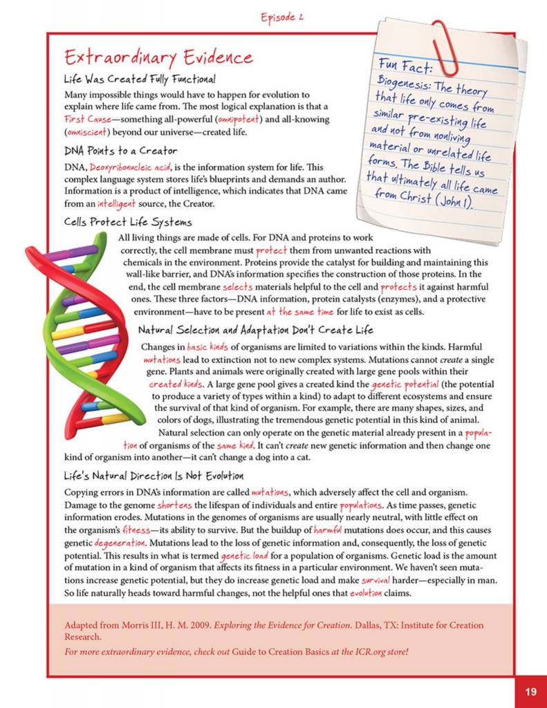 Unlocking the Mysteries of Genesis Student Guide, by Institute for Creation Research - Institute ...