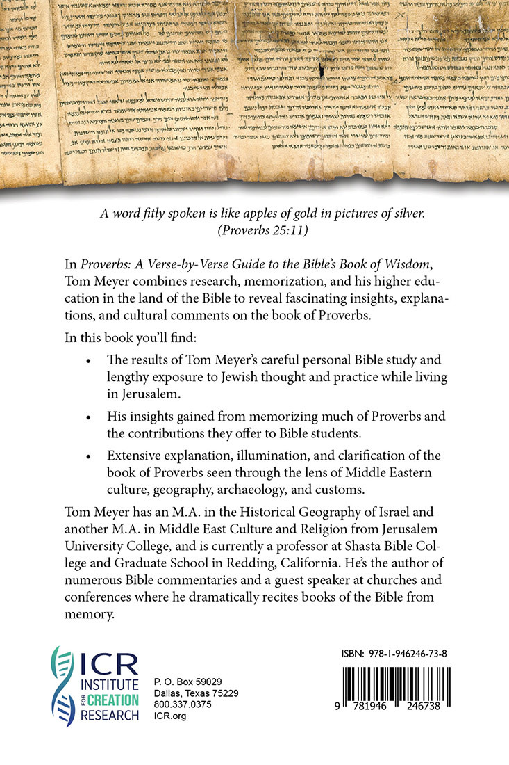 Proverbs: A Verse by Verse Guide - Institute for Creation Research