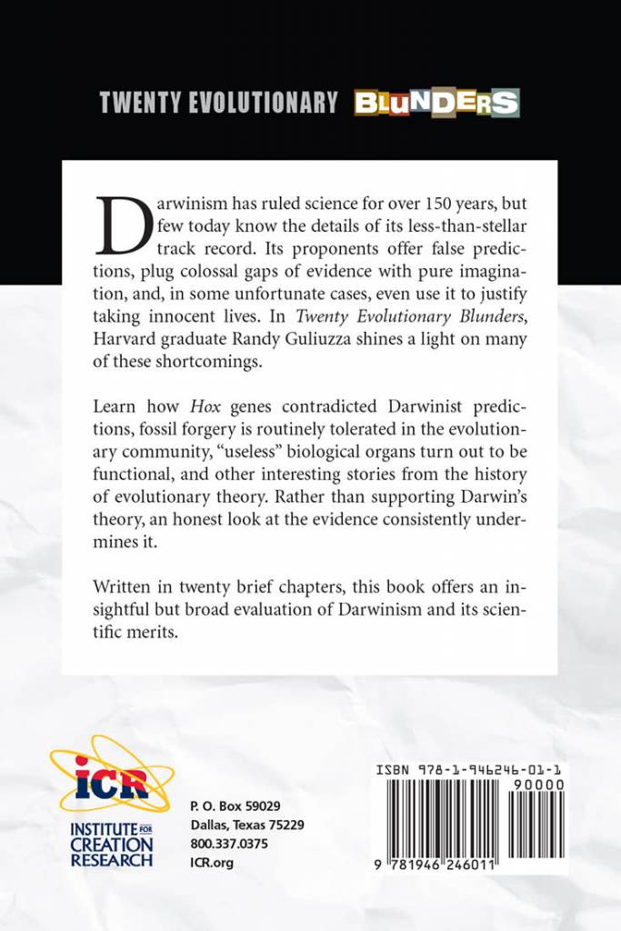 Twenty Evolutionary Blunders - Institute for Creation Research