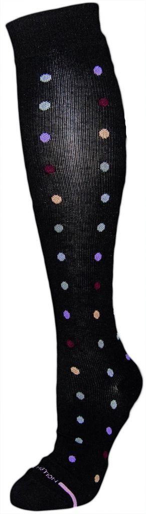 Women's Compression Socks: Dancing Dots Pattern - The Sox Market