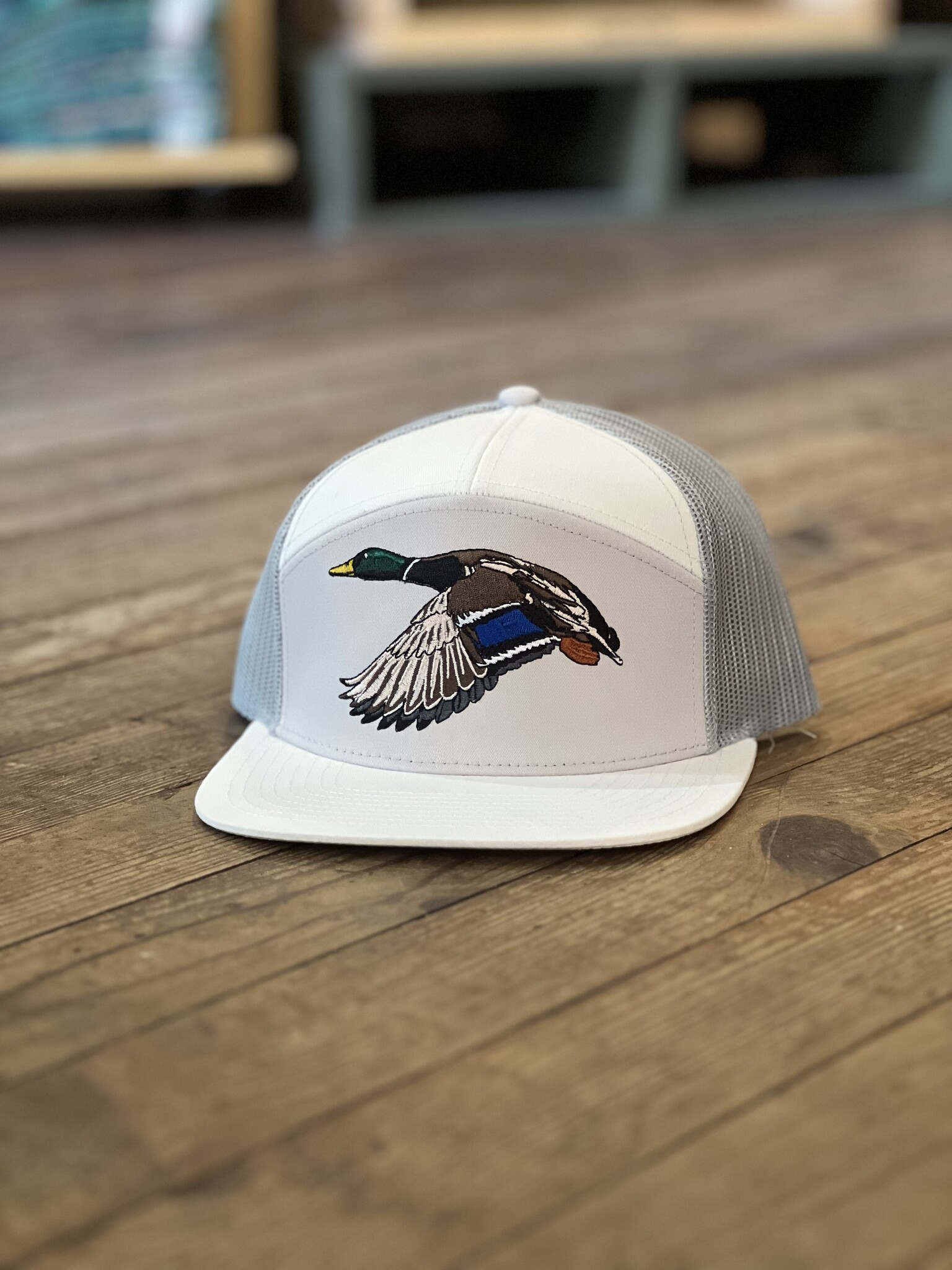 Local Boy Mr Mallard 7 Panel Hat White/Fog - Papa's General Store