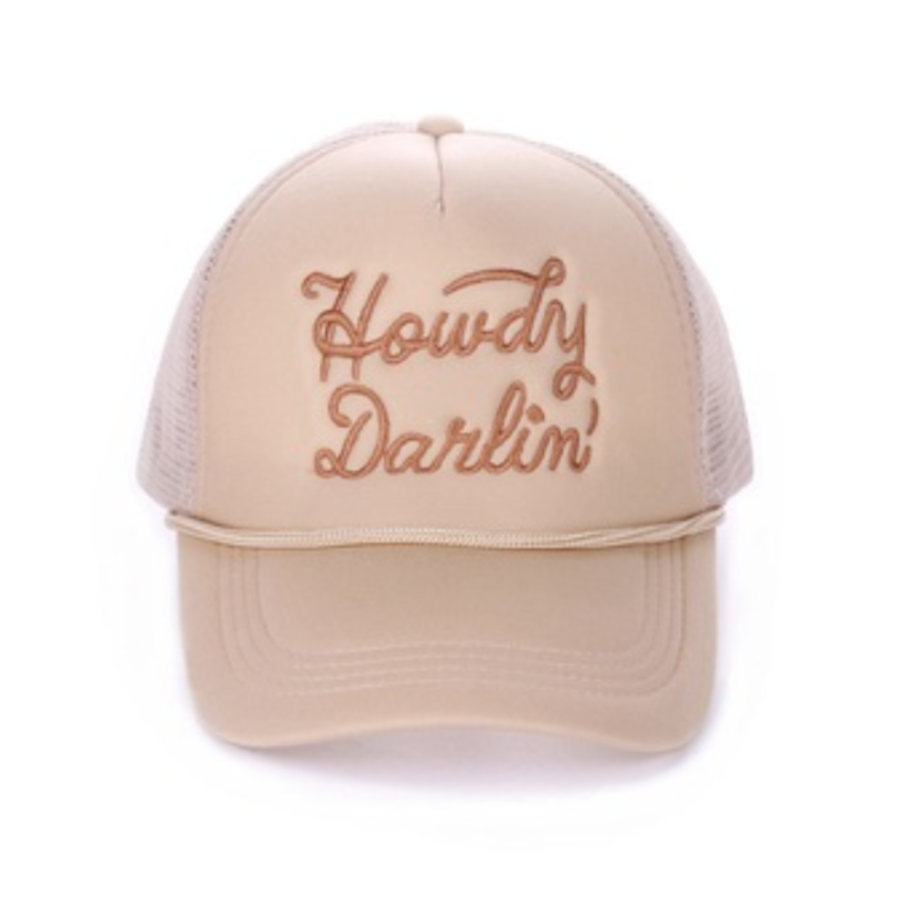 Zenana Women's Howdy Darlin' Mesh Mocha Trucker Hat - Papa's General Store