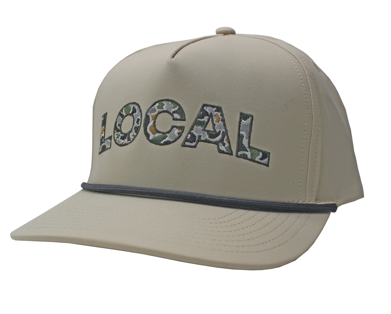 Local Girl Local Camo ROpe Hat Light Khaki - Papa's General Store