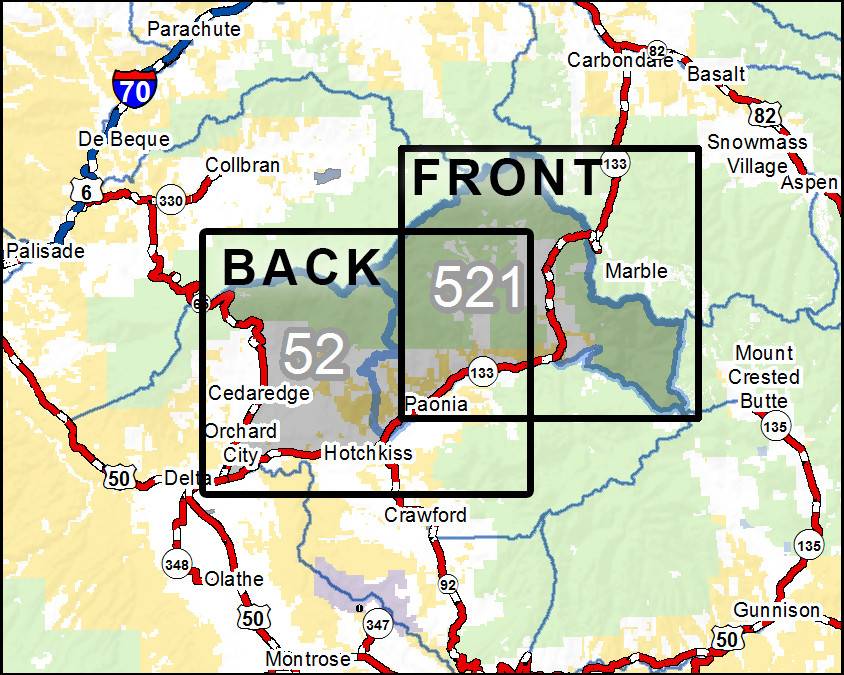 DIY Hunting Maps - Colorado GMU's 52-521 - RMSGear