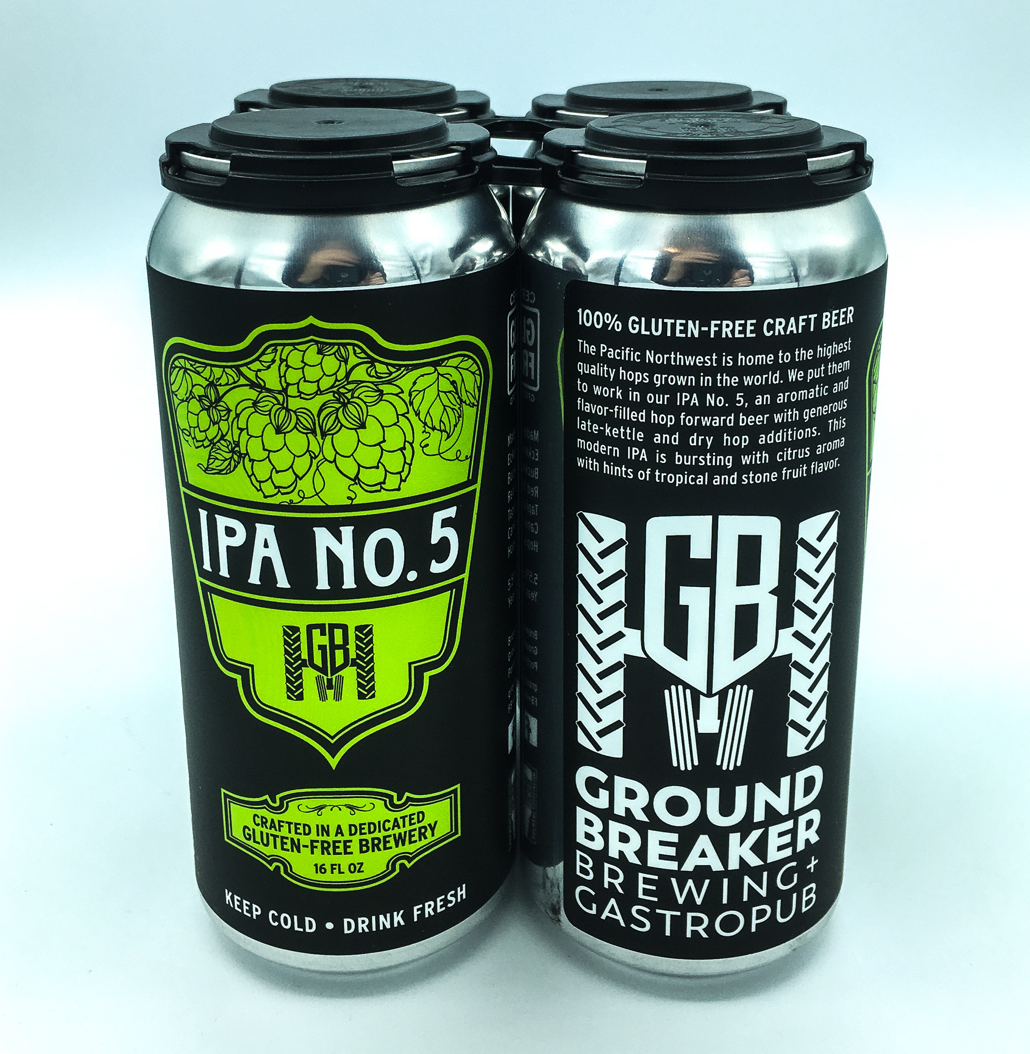 Ground Breaker Brewing GROUND BREAKER IPA #5 4PK - Grapes & Grains