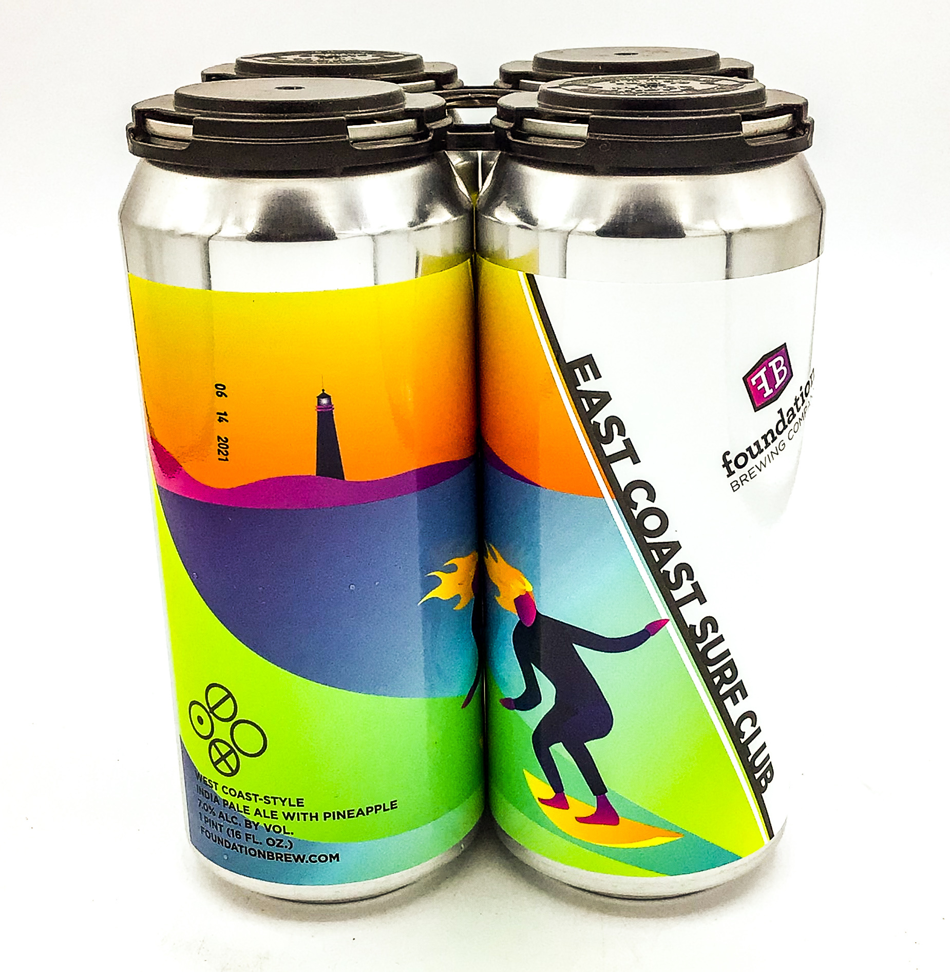 FOUNDATION EAST COAST SURF CLUB WEST COAST STYLE IPA W/ PINEAPPLE4PK ...