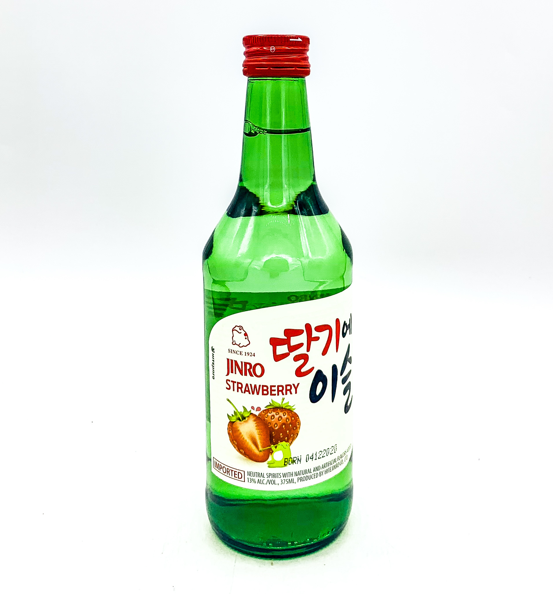 JINRO STRAWBERRY SOJU SOUTH KOREA 375ML - Grapes & Grains
