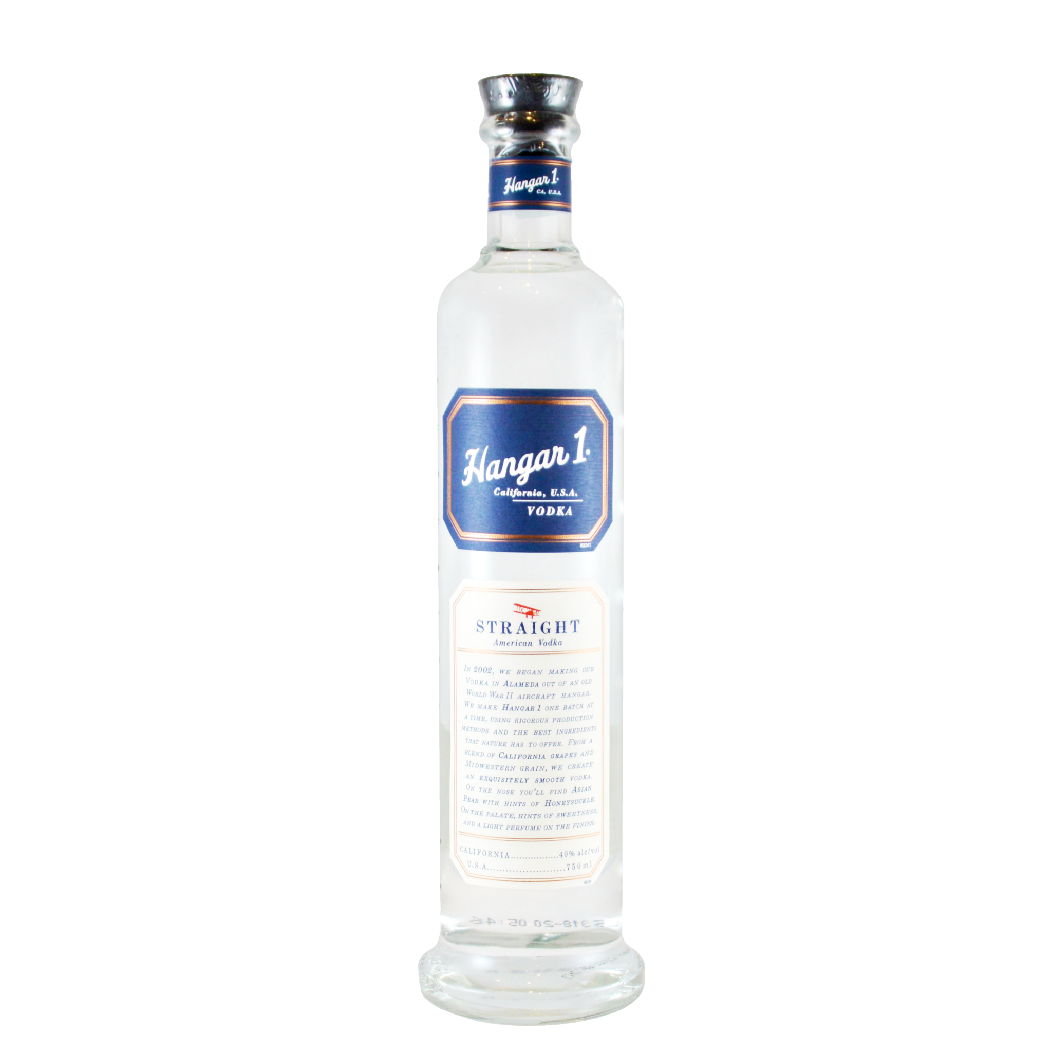 HANGAR 1 STRAIGHT AMERICAN VODKA CALIFORNIA 750ML - Grapes & Grains