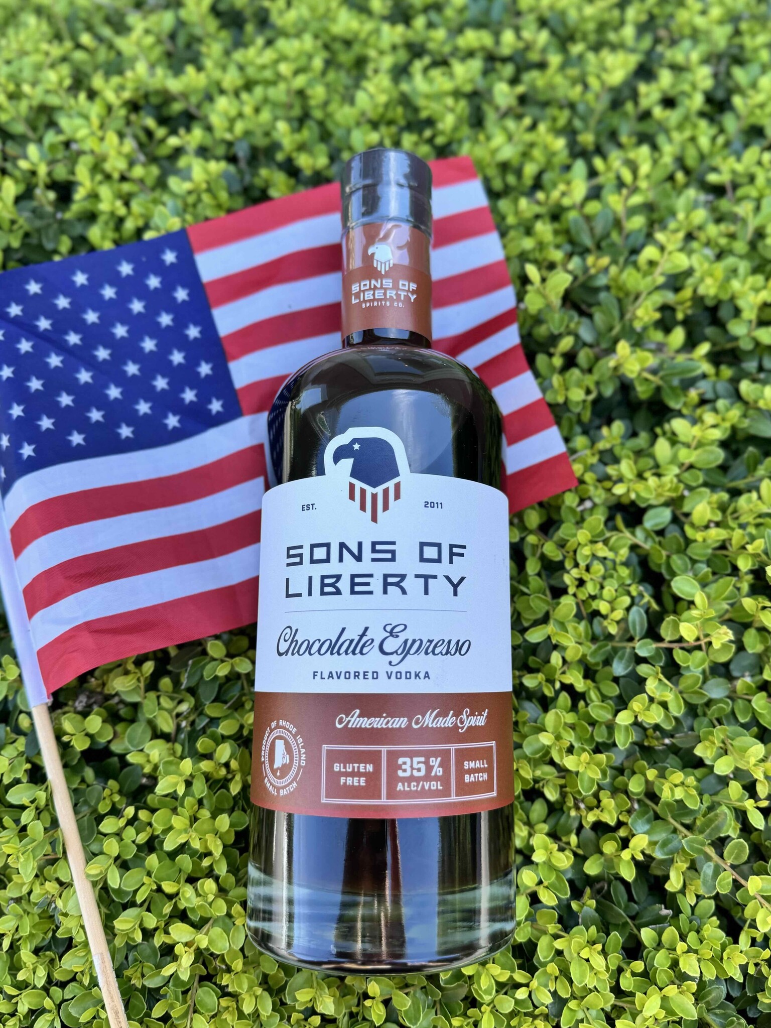SONS of LIBERTY CHOCOLATE ESPRESSO VODKA RHODE ISLAND LOCAL 750ML ...