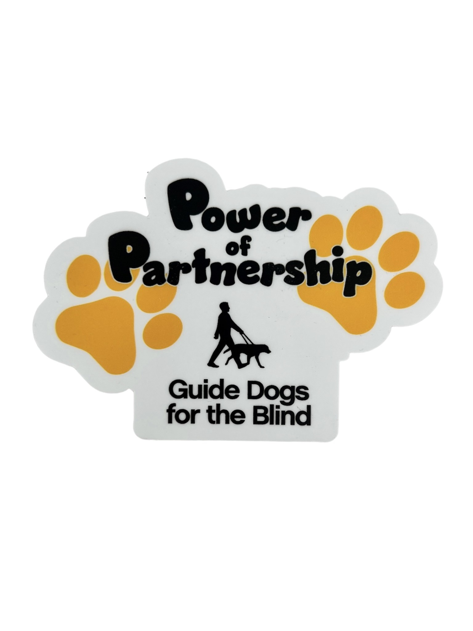 Waterproof Sticker - Power of Partnership - Guide Dogs for the Blind