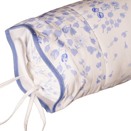 Bouquet Eclate - Periwinkle - Blue Wavy - Bedding - Sham - Neckroll ...