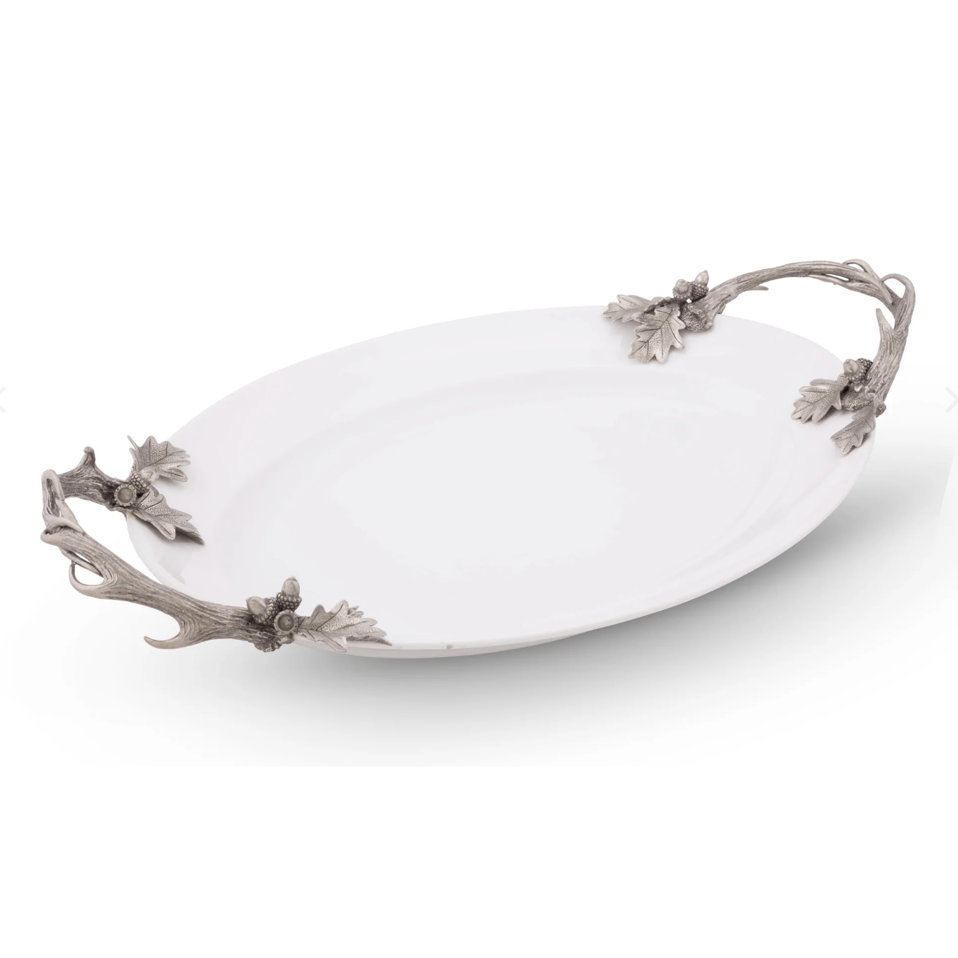 Tray - Fallen Antler - Stoneware & Pewter - Maze Home Store