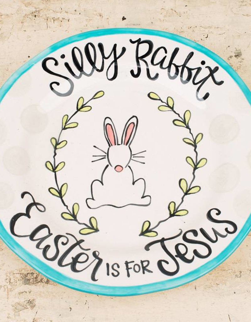 Silly Rabbit, Easter Is For Jesus Plate - WOW Warehouse