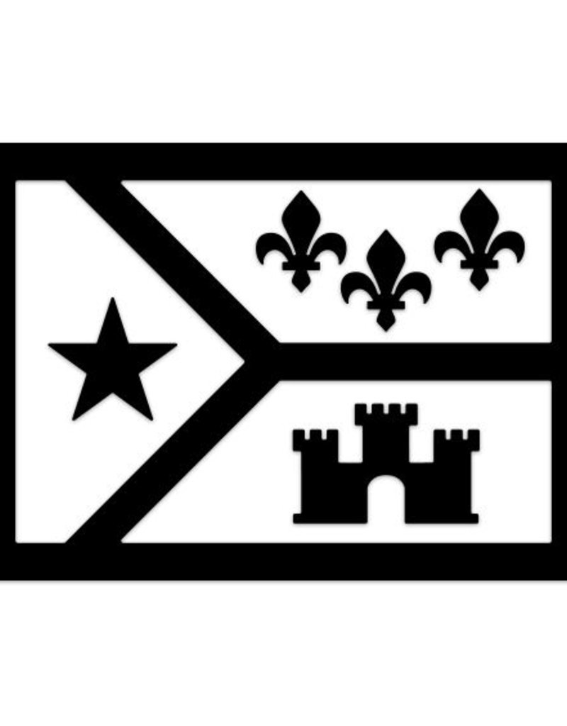 Acadiana Flag Icon Decal - Parish Ink