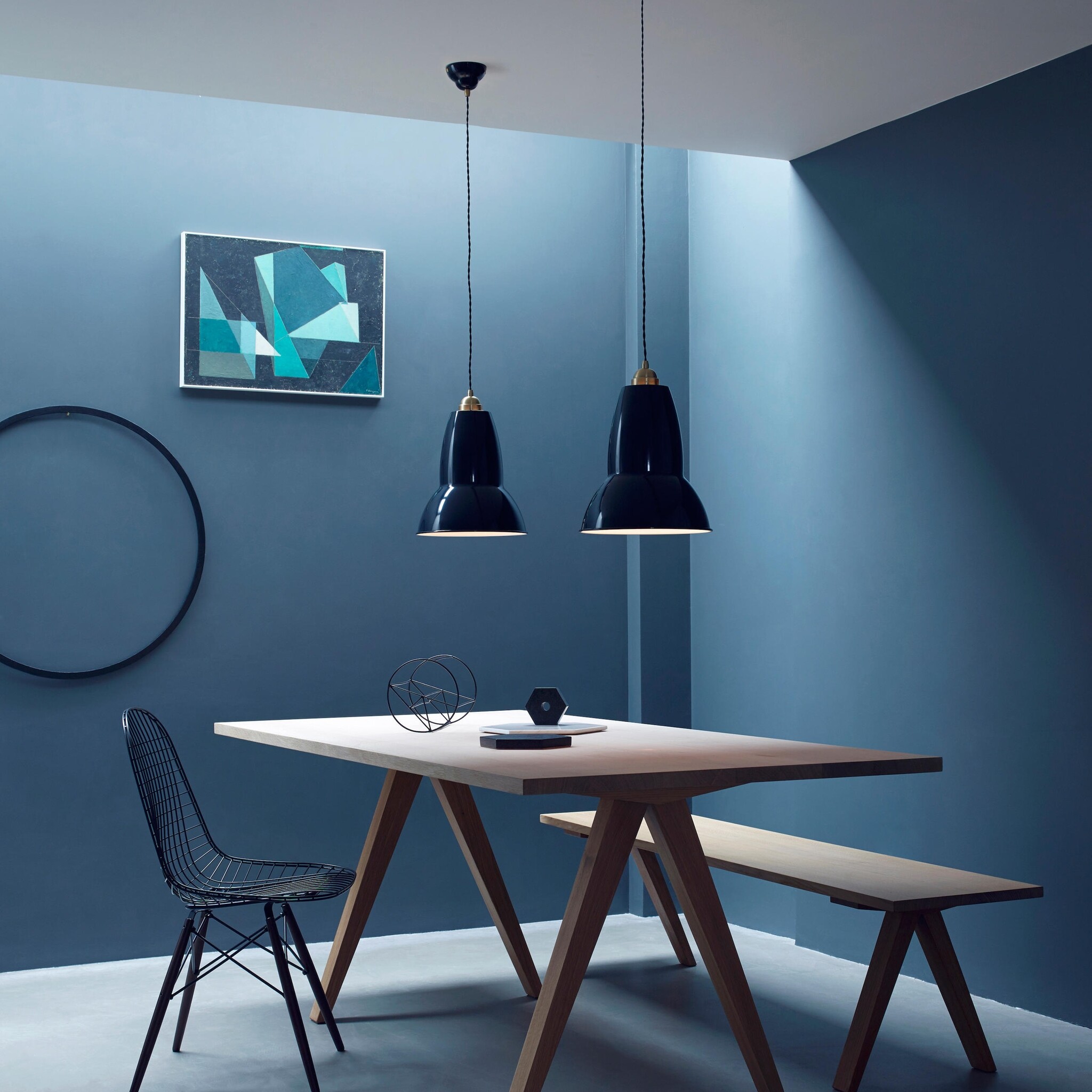 Original 1227 Brass Pendant Deep Slate - Le Studio Luminaires