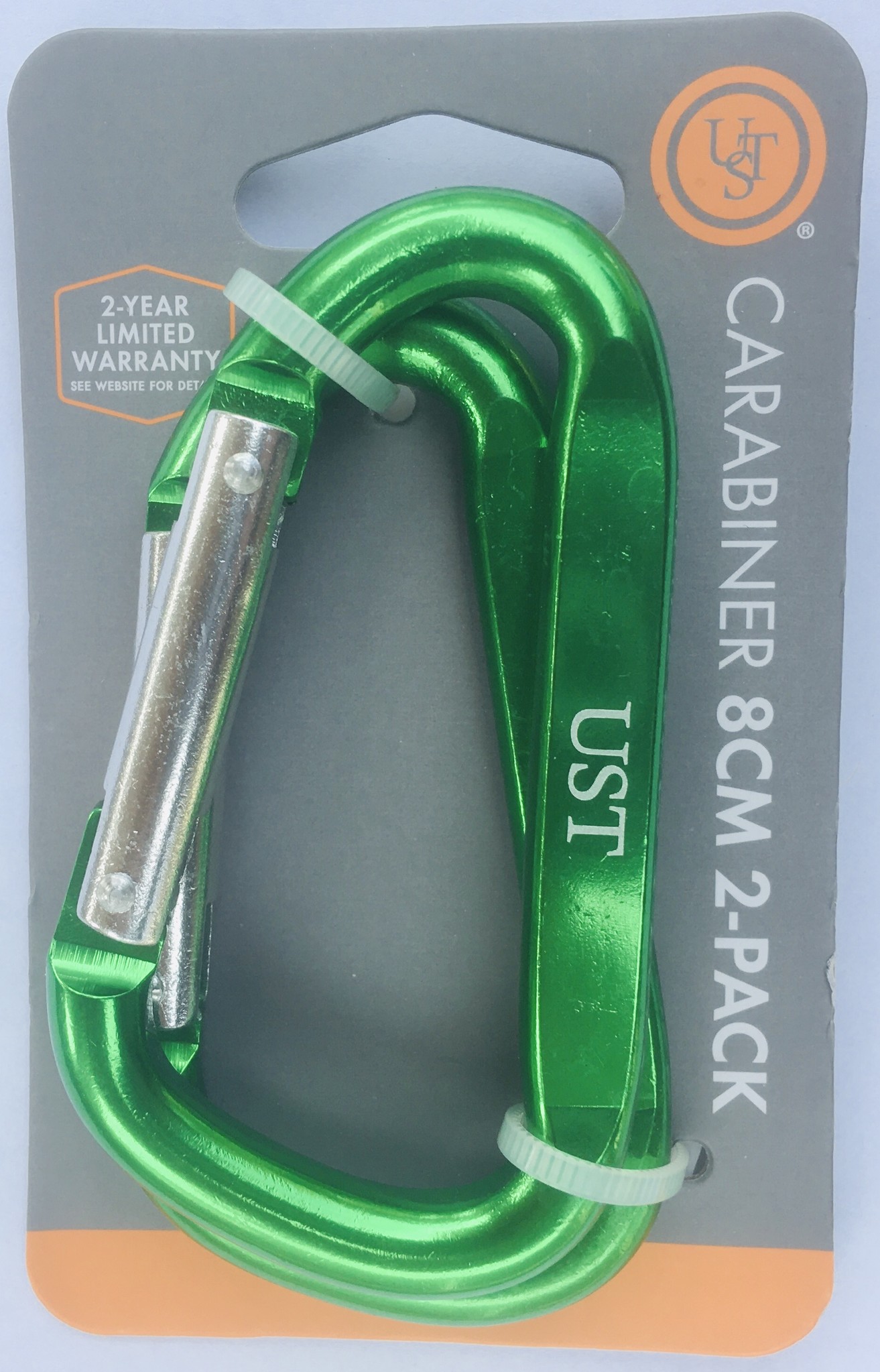 UST Accessory Carabiner 8cm - 2 Pack - Aquabatics Smithers