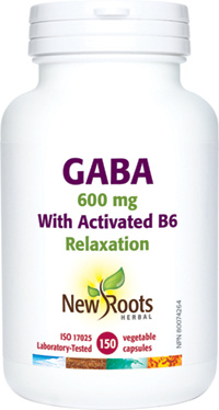 Gaba + B6, 600mg, 150 capsules - New Roots herbal - Boutique en ligne ...