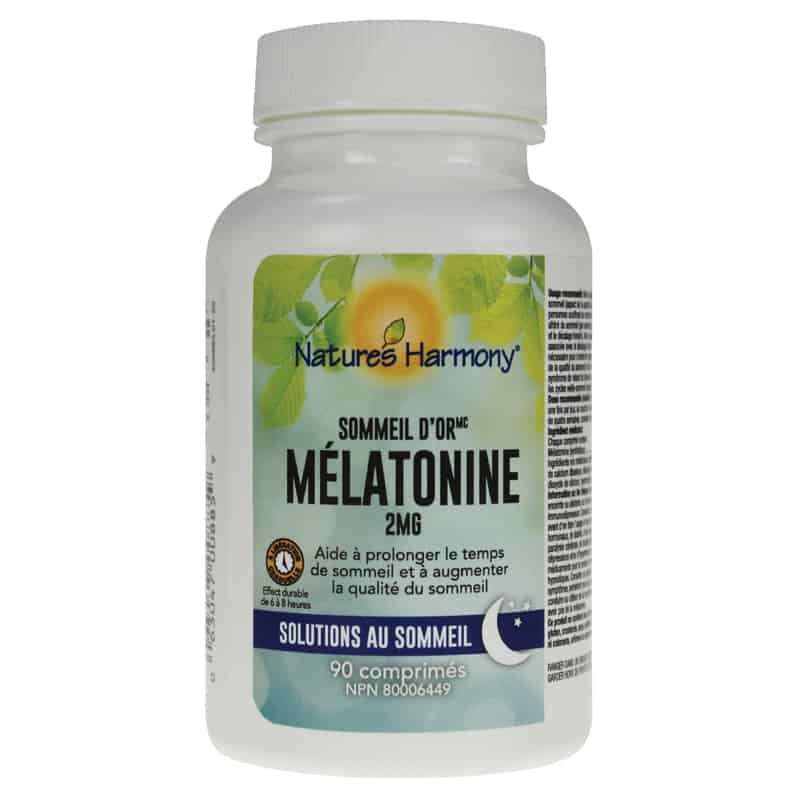 Mélatonine 2mg 90 comprimés - Eco-Boutique Un Monde A Vie