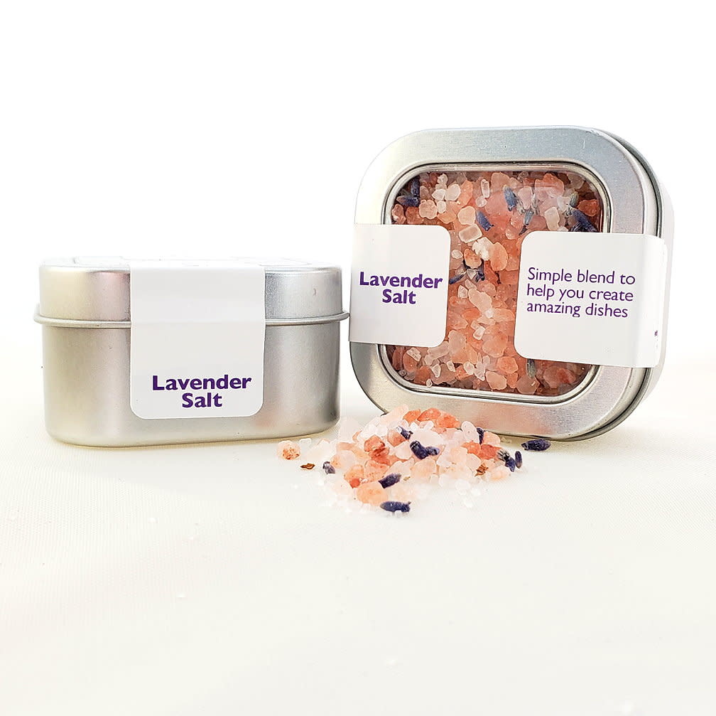 Salt, Lavender in tin - Lavender Wind