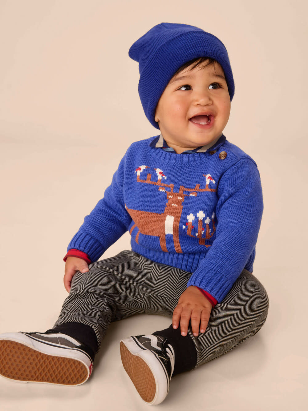 Reindeer Baby Sweater - Fiddlesticks