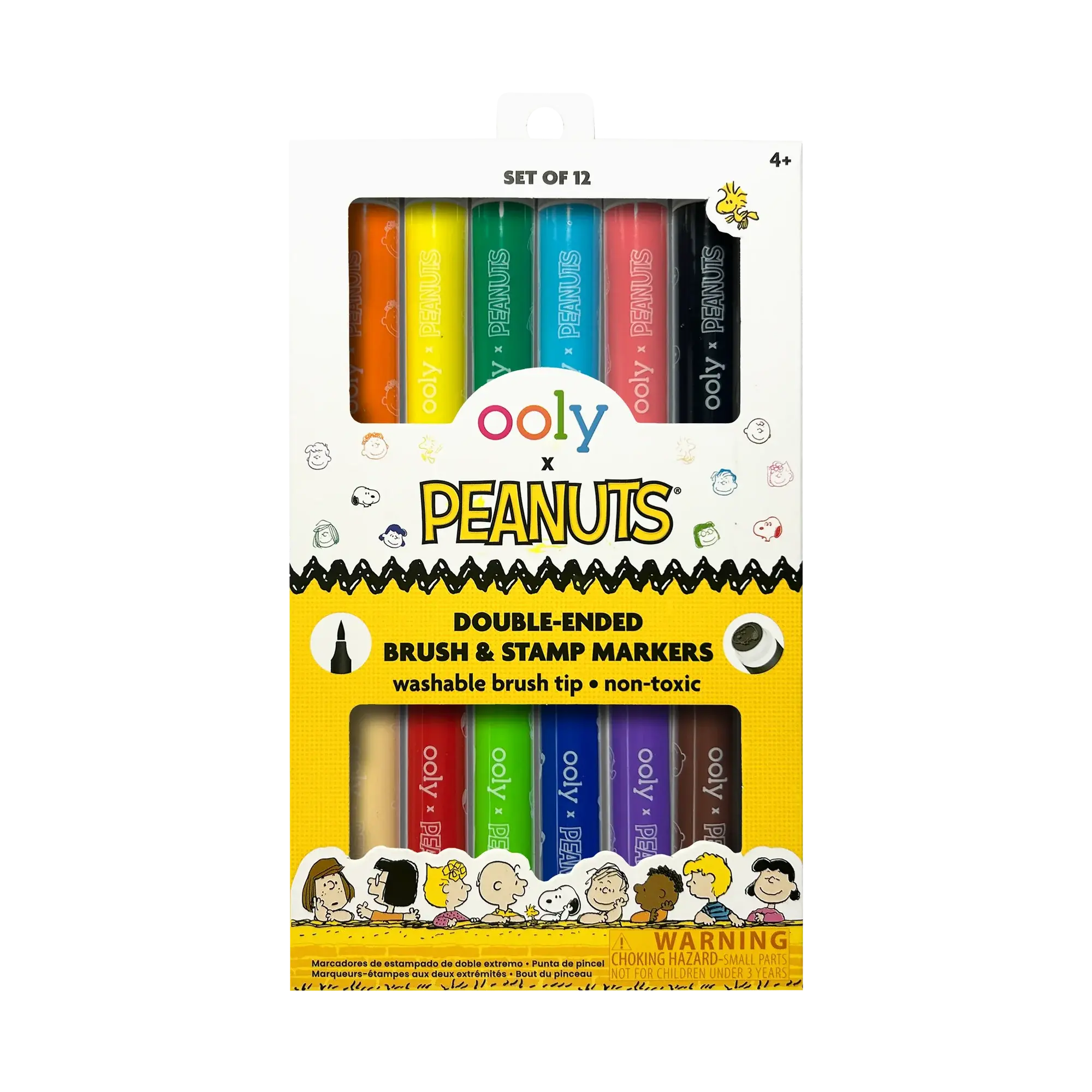 Peanuts: Double-Ended Brush & Stamp Markers - Set of 6 - Fiddlesticks