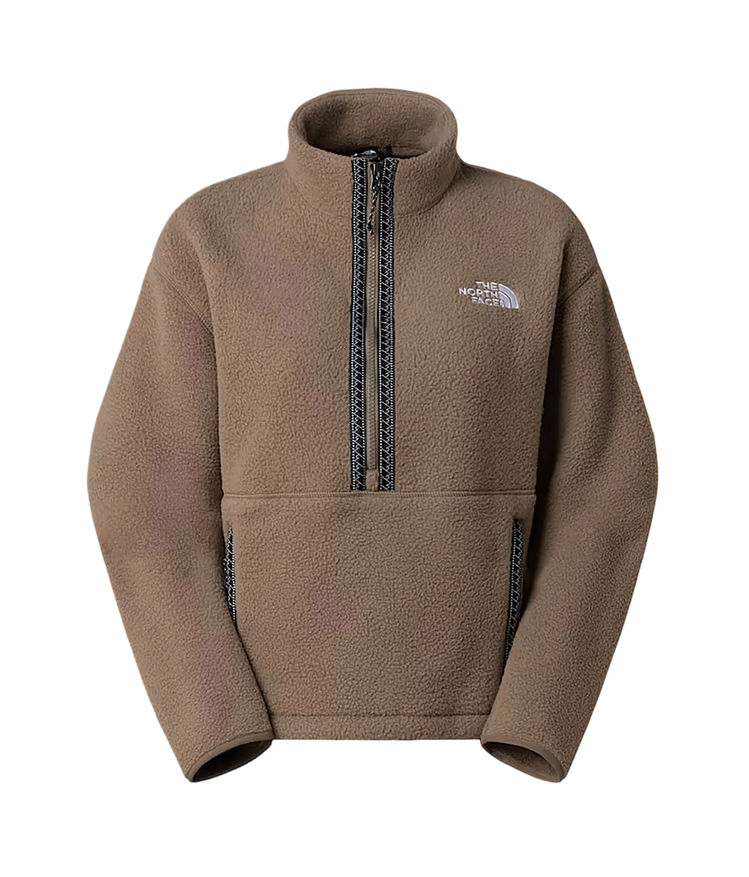 THE NORTH FACE - WOMEN'S FLEESKI 1/4 ZIP PULLOVER MOCHA BROWN ...