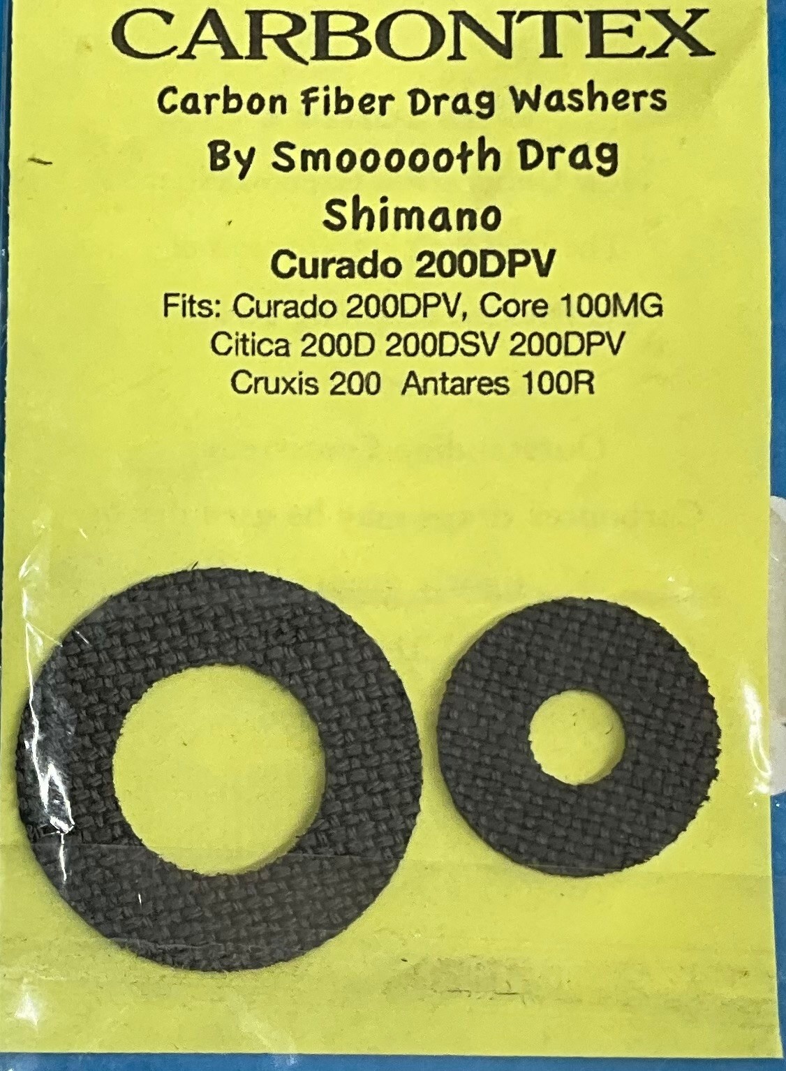 Smoothdrag Carbon Drag Washers for Shimano Curado 200DPV & Core 100MG ...