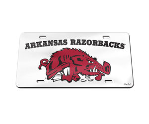 Slobber Hog Custom License Plate - The Stadium Shoppe On Razorback