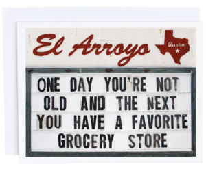 Grocery Store Card - ivory & birch