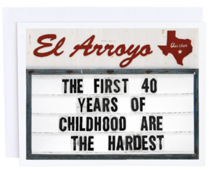 First 40 Years Card - ivory & birch