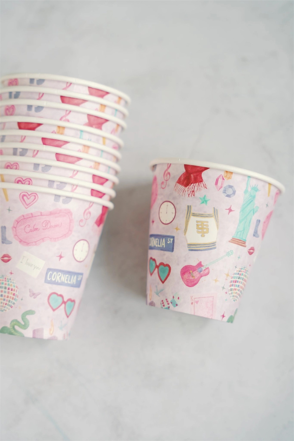 Taylor Swift Paper Cup Pack - ivory & birch