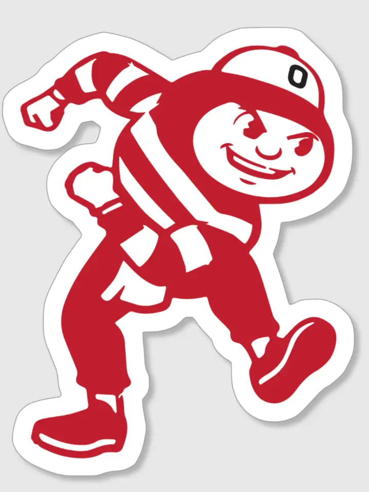 Vintage Brutus Sticker - ivory & birch