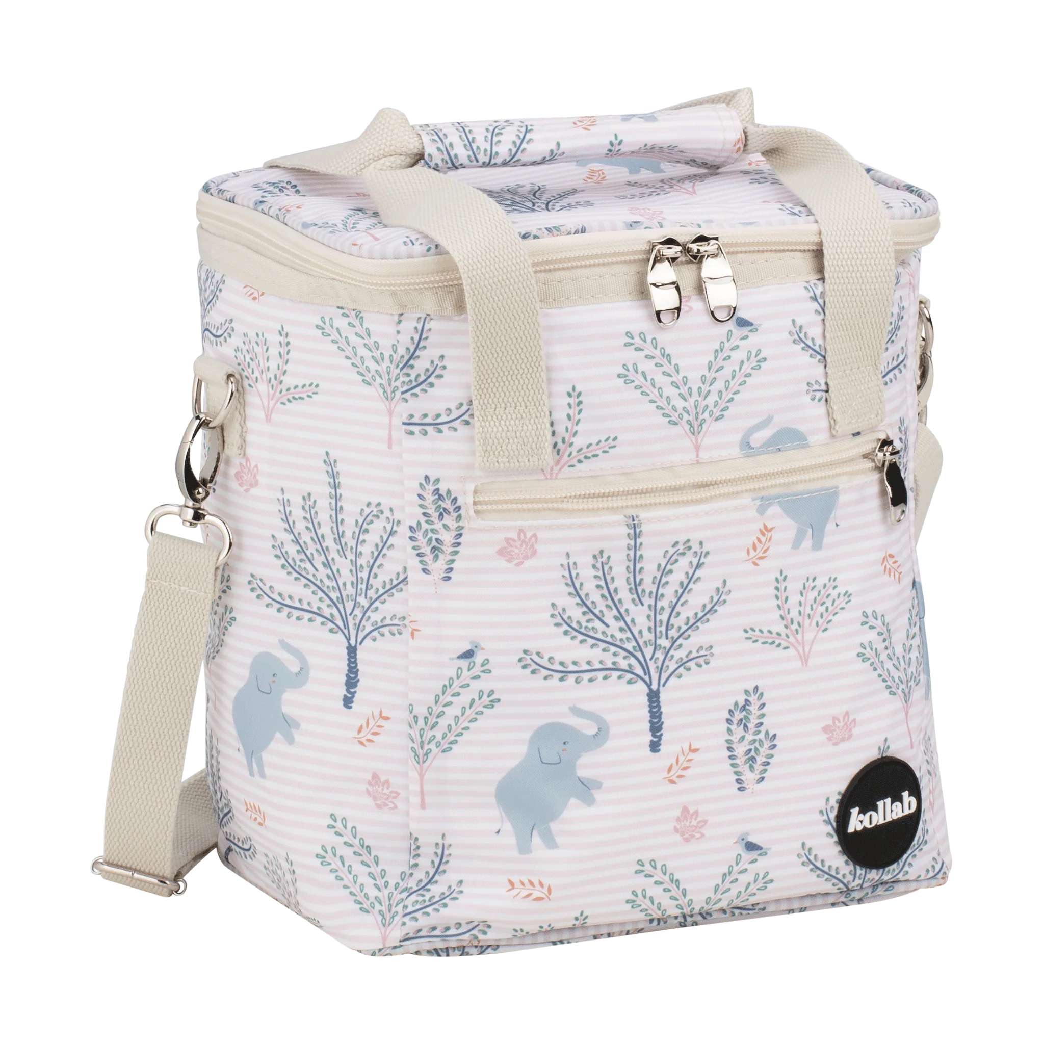 Mini Cooler Elephant Forest - ivory & birch