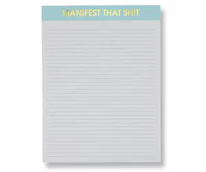 Manifest That Shit Large Memo Notepad - ivory & birch