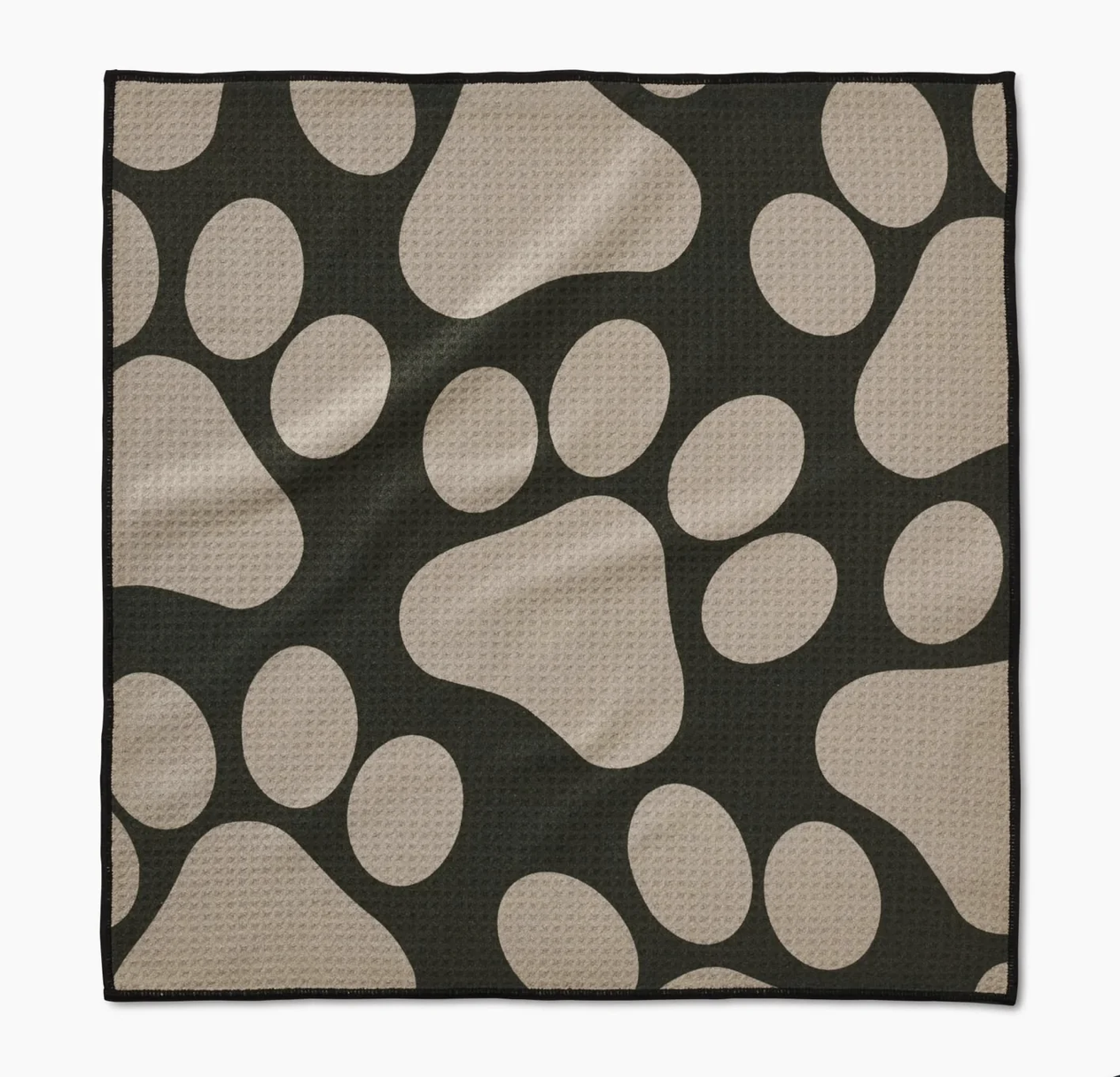 Paw Prints Paw Towel - ivory & birch