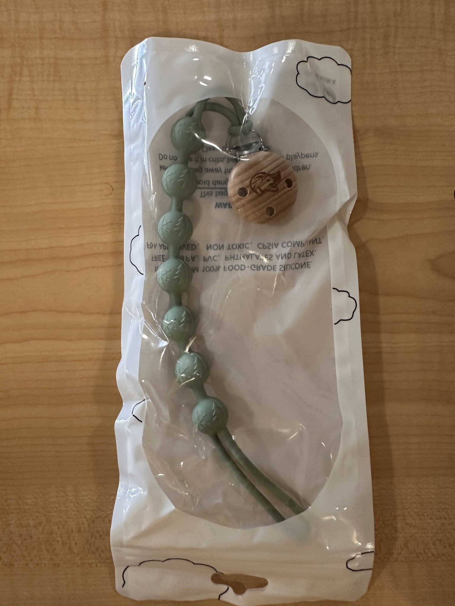 Silicone Pacifier Clip - Mary Baldwin Campus Store