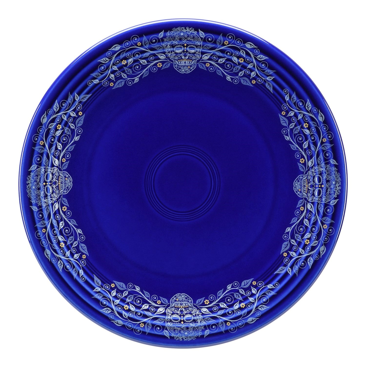 Chop Plate Border Skull and Vine Twilight - Canton Dish Barn