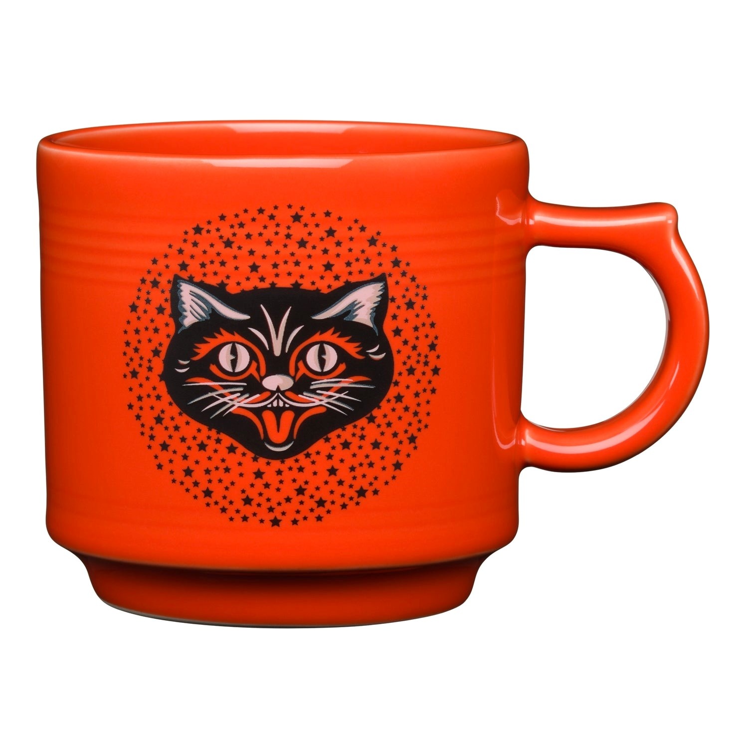 Black Cat Stacking Mug 16 oz - Canton Dish Barn