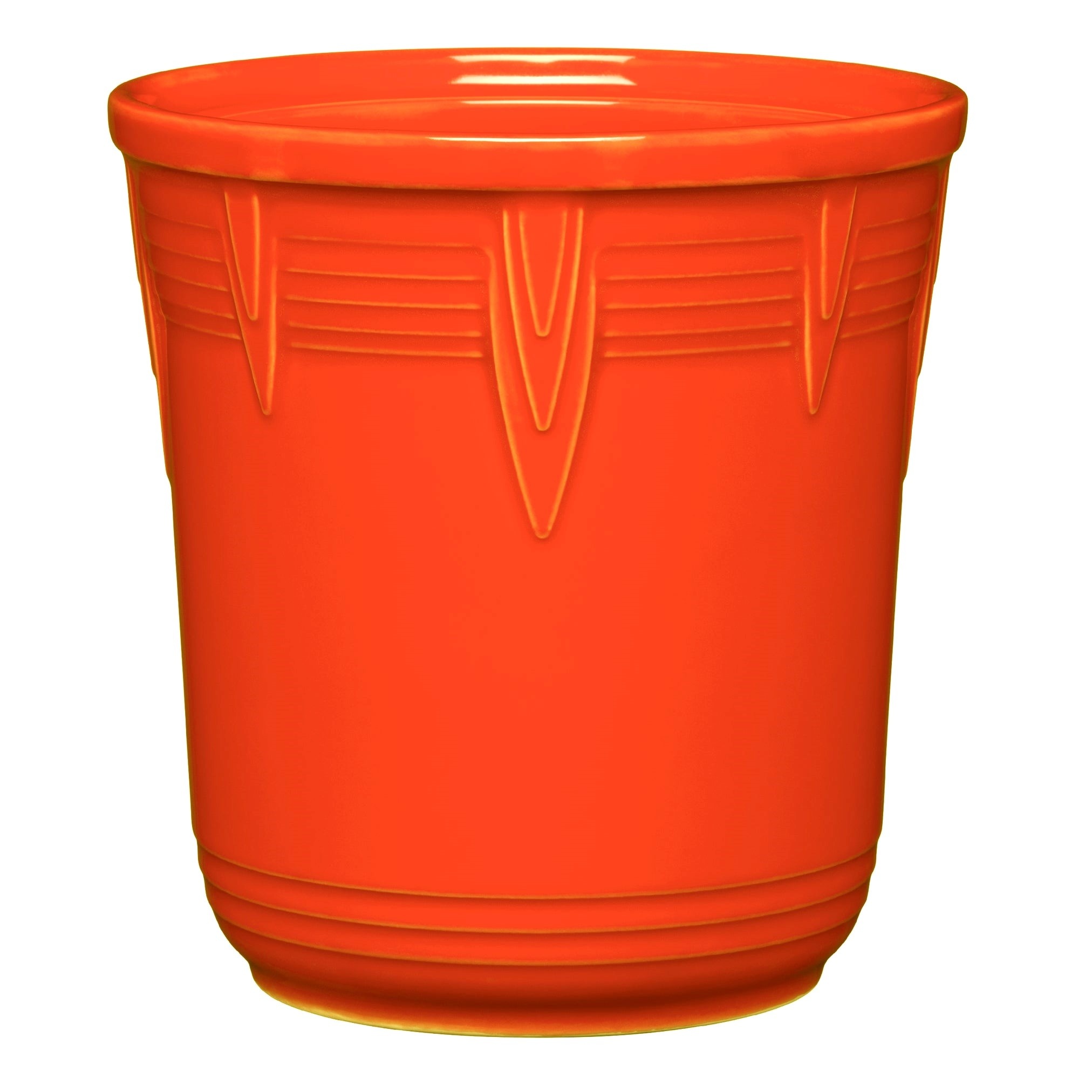 Chevron Utensil Crock Poppy - Canton Dish Barn