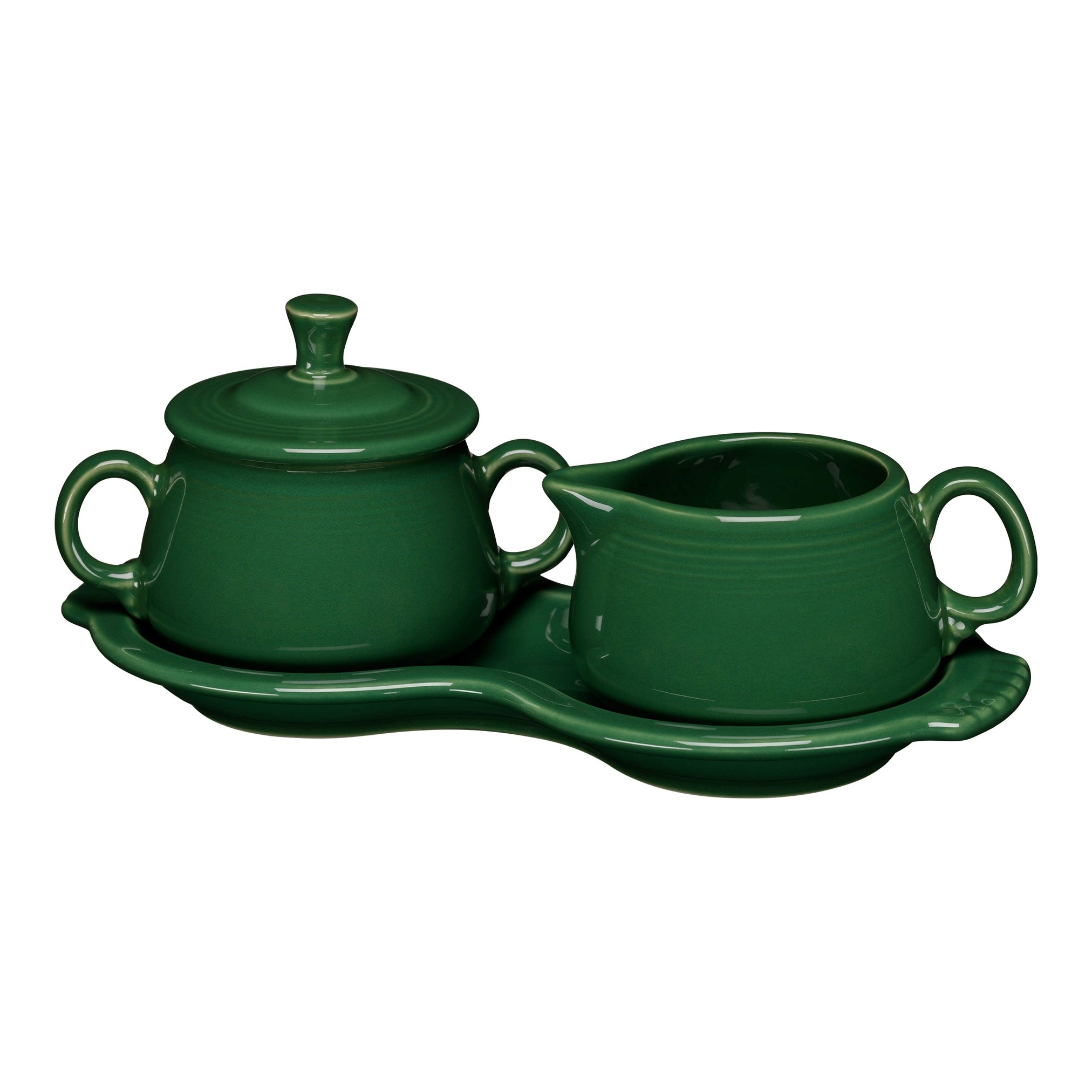 Sugar & Creamer Tray Set Jade - Canton Dish Barn